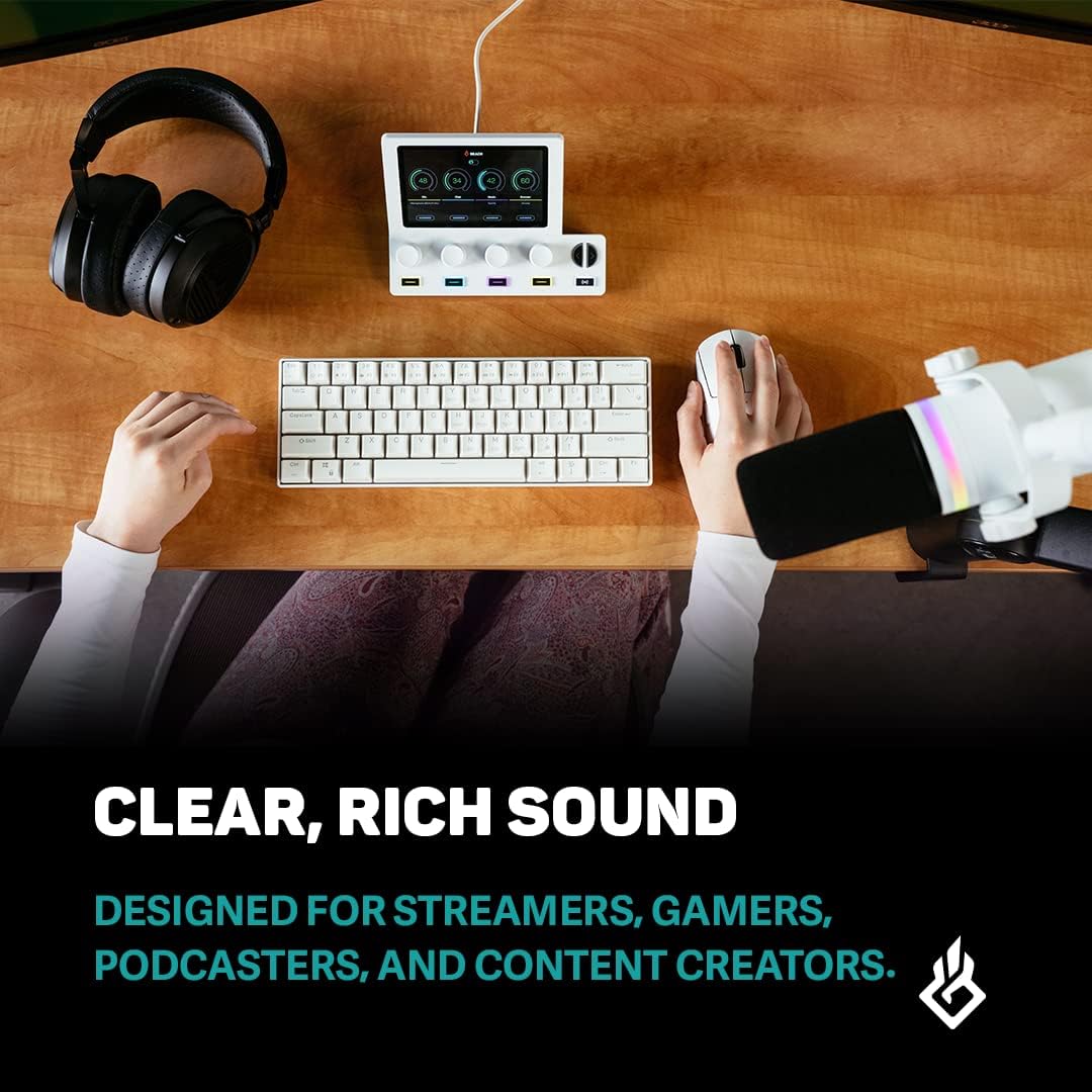 USB Broadcast Dynamic Mic for Streaming, Gaming, and Podcasting – BEACN